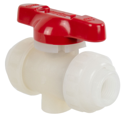 3/4" Socket & Threaded PVC True Union Ball Valve with FKM O-rings | U.S. Plastic Corp.