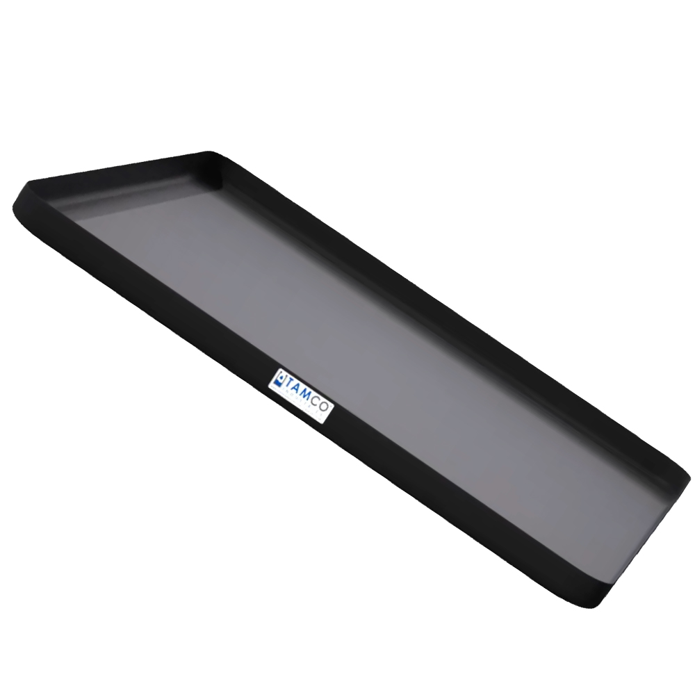 35" L x 29-3/4" W x 1-5/8" Hgt. Black Tamco® Curved Corner Tray | U.S ...