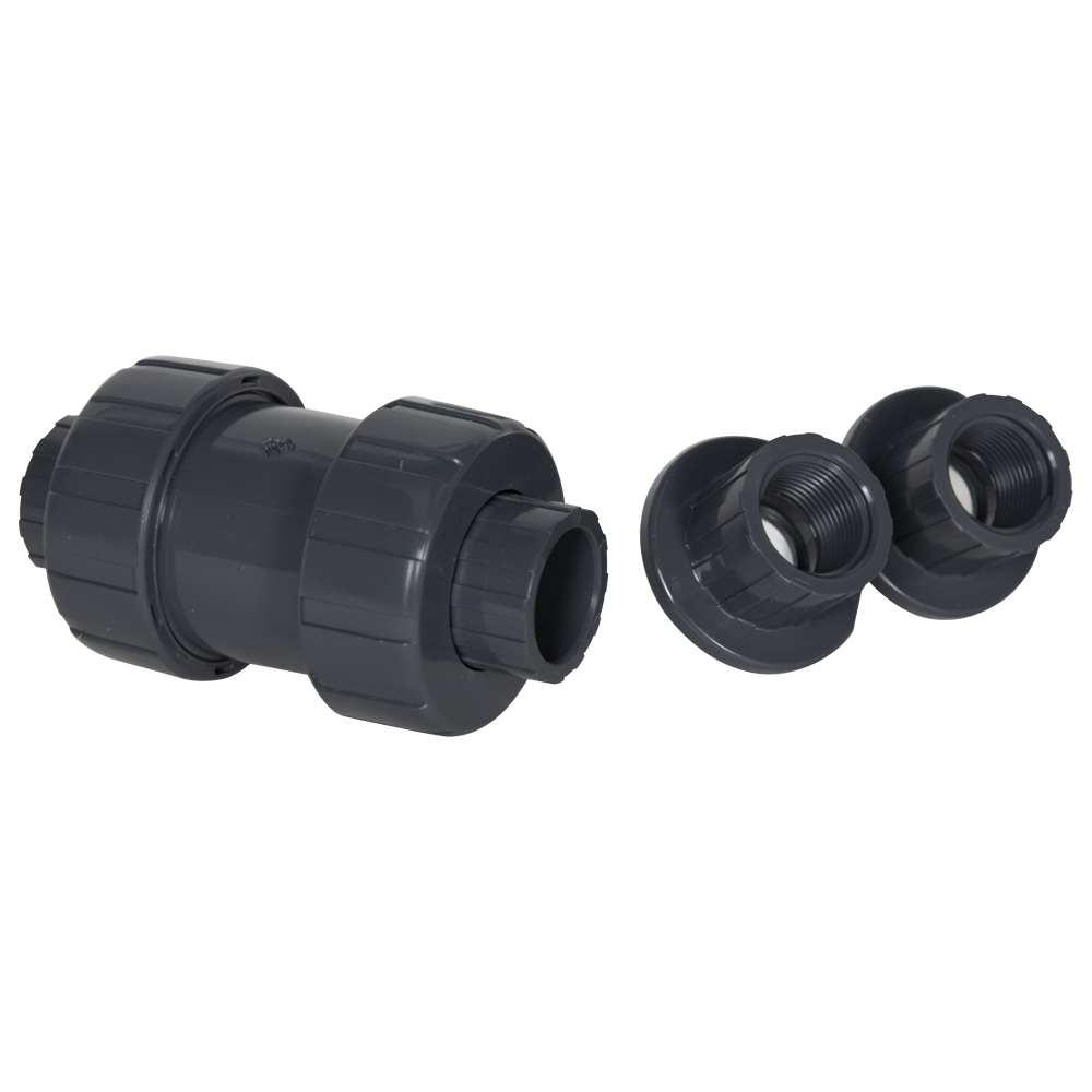 3/4" Threaded/Socket TC Series PVC True Union Ball Check Valve | U.S ...