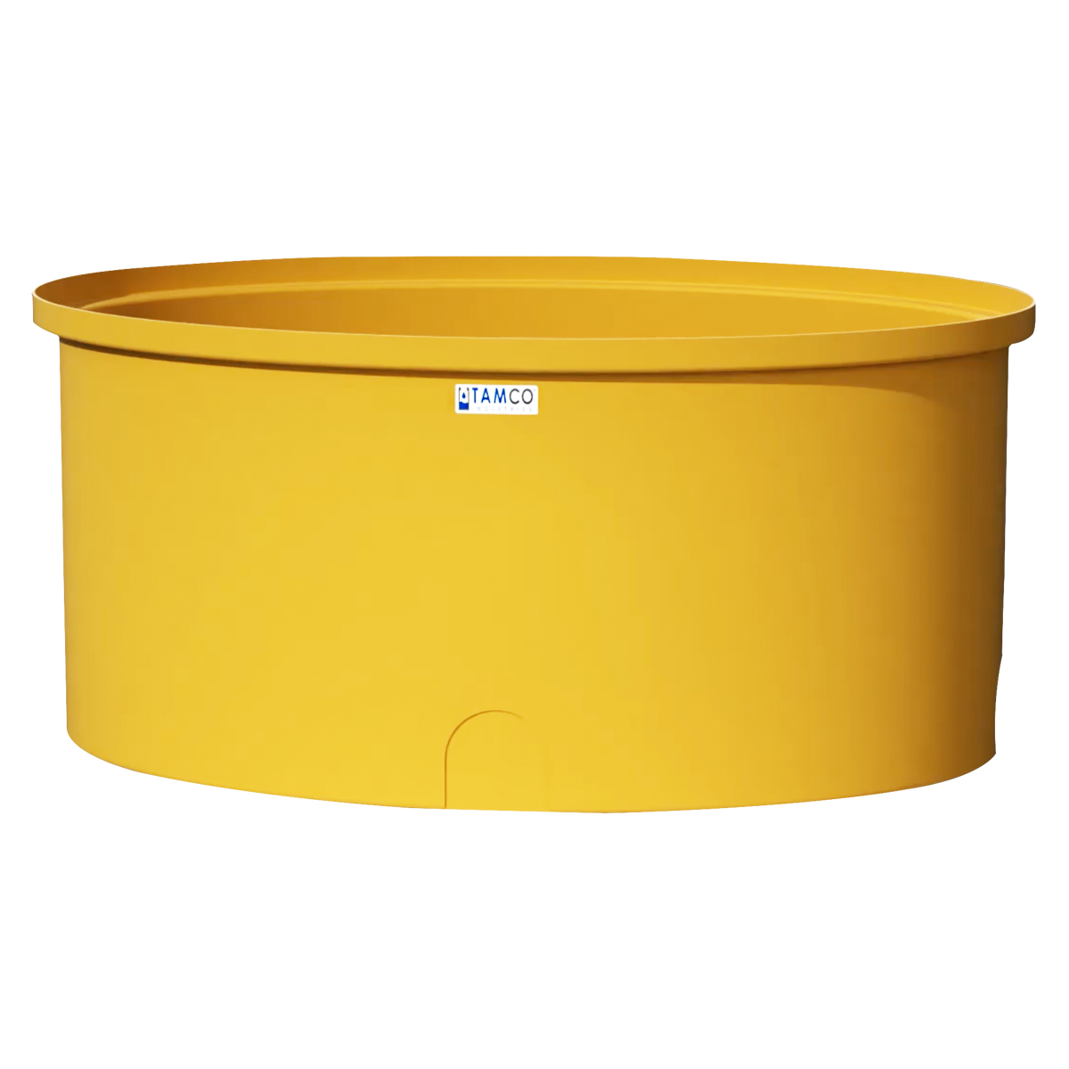 100 Gallon Yellow Oval Tamco® Containment Tank - 50-1/2" L x 32-1/2" W ...