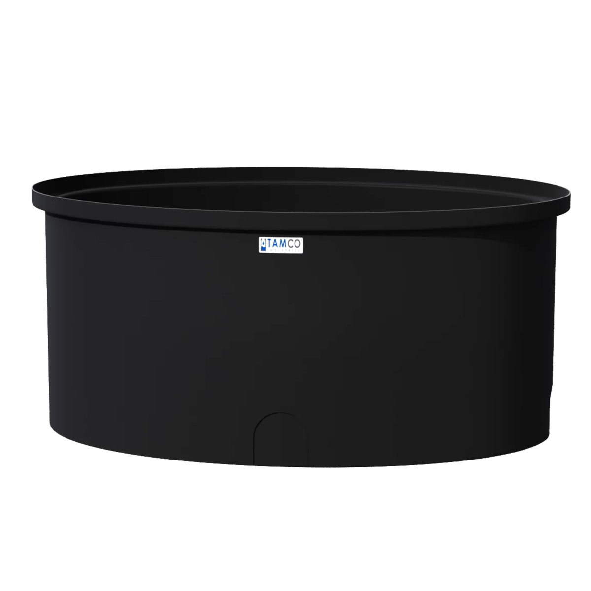 100 Gallon Black Oval Tamco® Containment Tank - 50-1/2" L x 32-1/2" W x ...