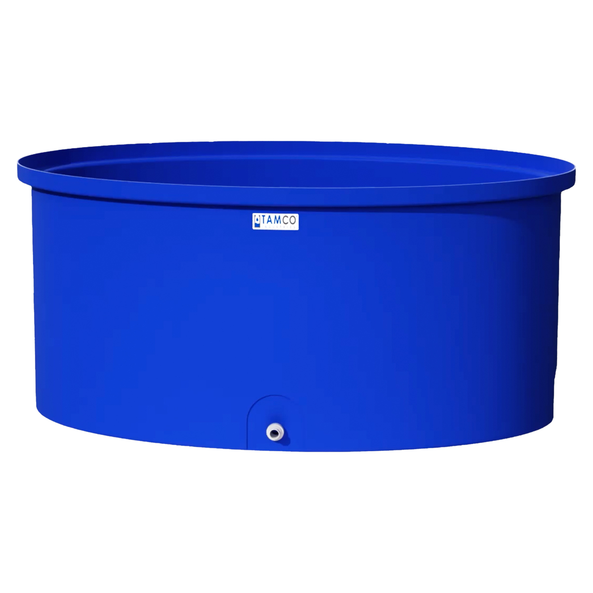100 Gallon Blue Oval Tamco® Containment Tank with 3/4" Side Drain - 50 ...