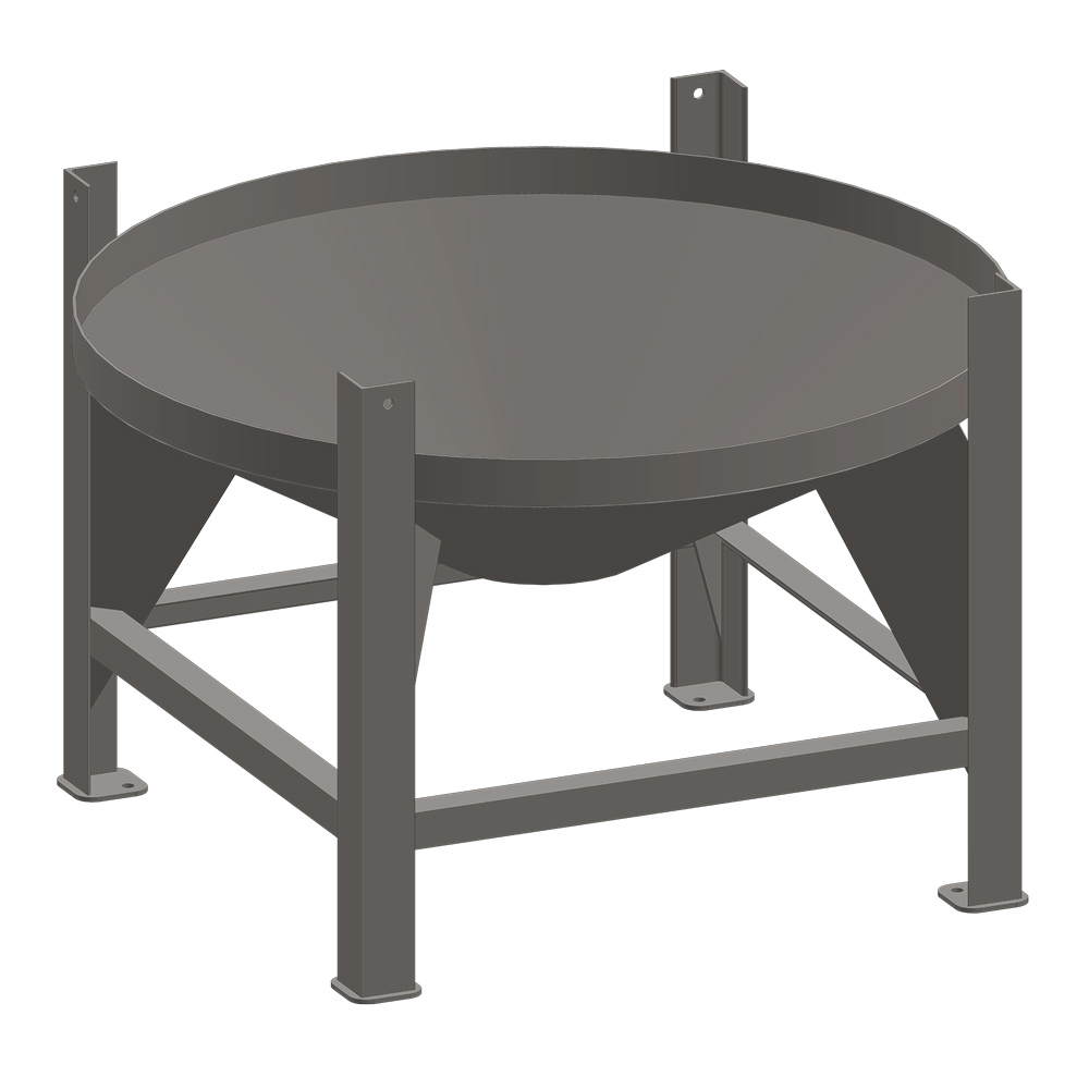 Steel Tank Stand for 500 Gallon ProChem® Cone Bottom Tanks | U.S ...