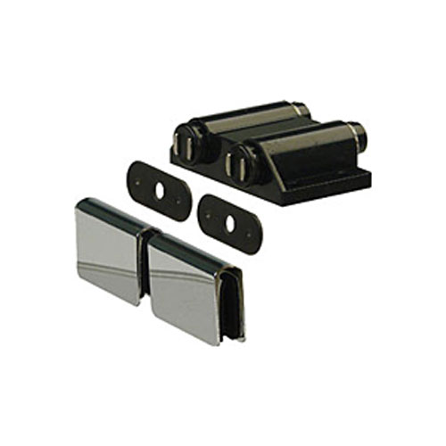 4 lb. Pull Round Black Plastic Double Barrel Magnetic Catch | U.S ...