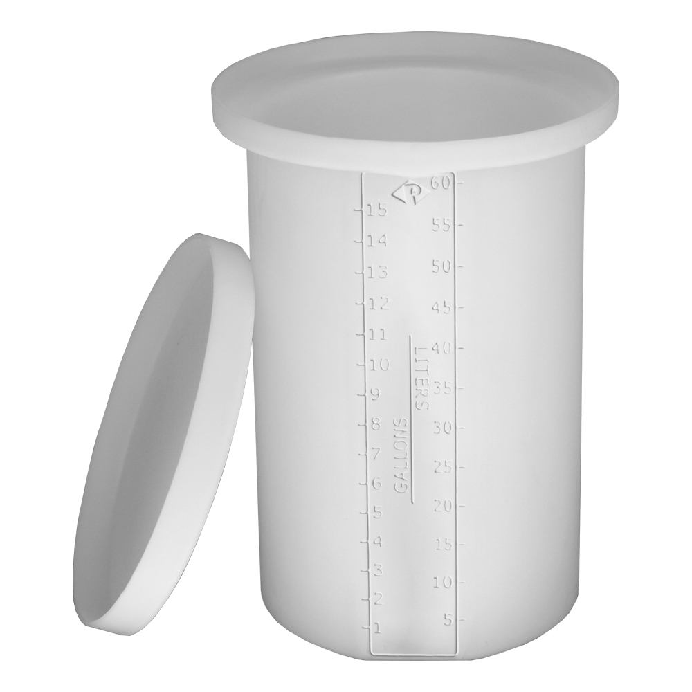 15 Gallon ProChem® Polypropylene High-Temperature Cylindrical Tank with ...