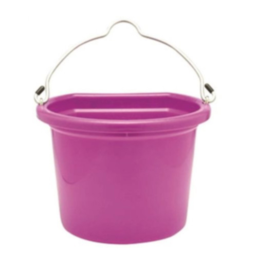 8 Quart Hot Pink Flat Back Bucket | U.S. Plastic Corp.