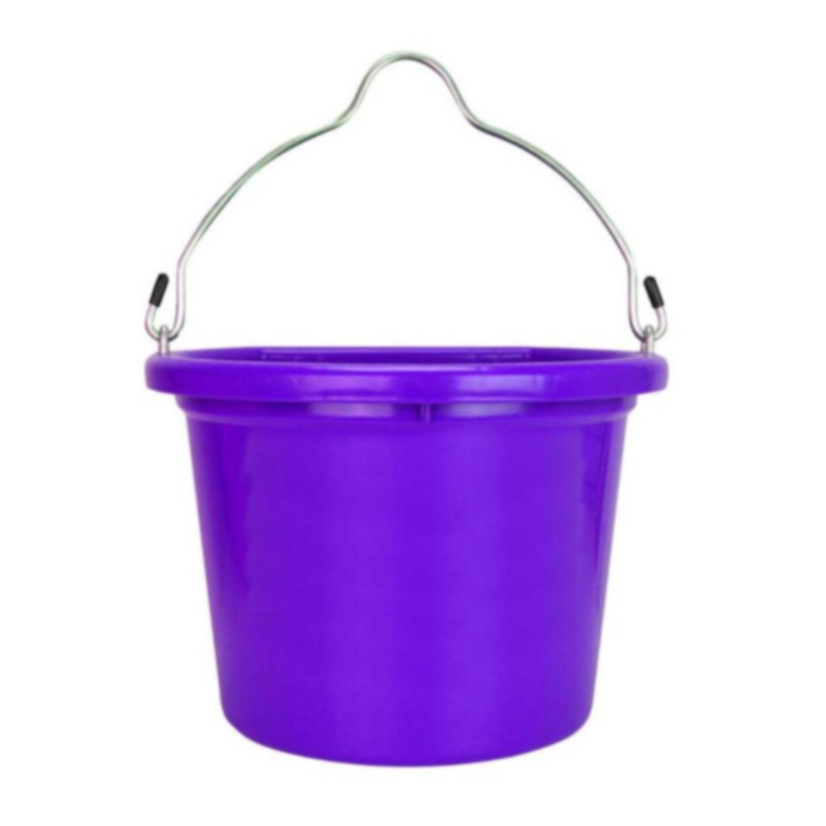8 Quart Violet Flat Back Bucket | U.S. Plastic Corp.