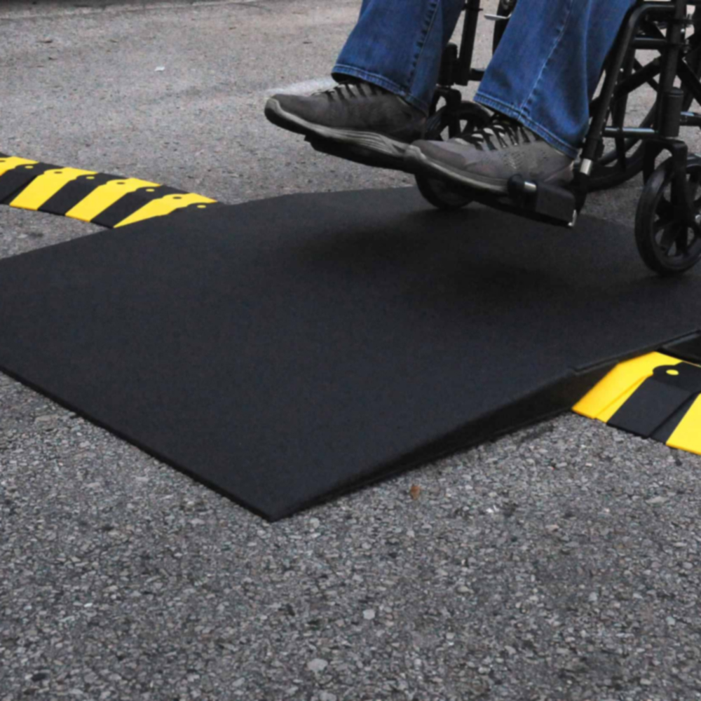 Ramp for Large Ultra-Sidewinder Cable Protection System® - 70" L x 37 ...