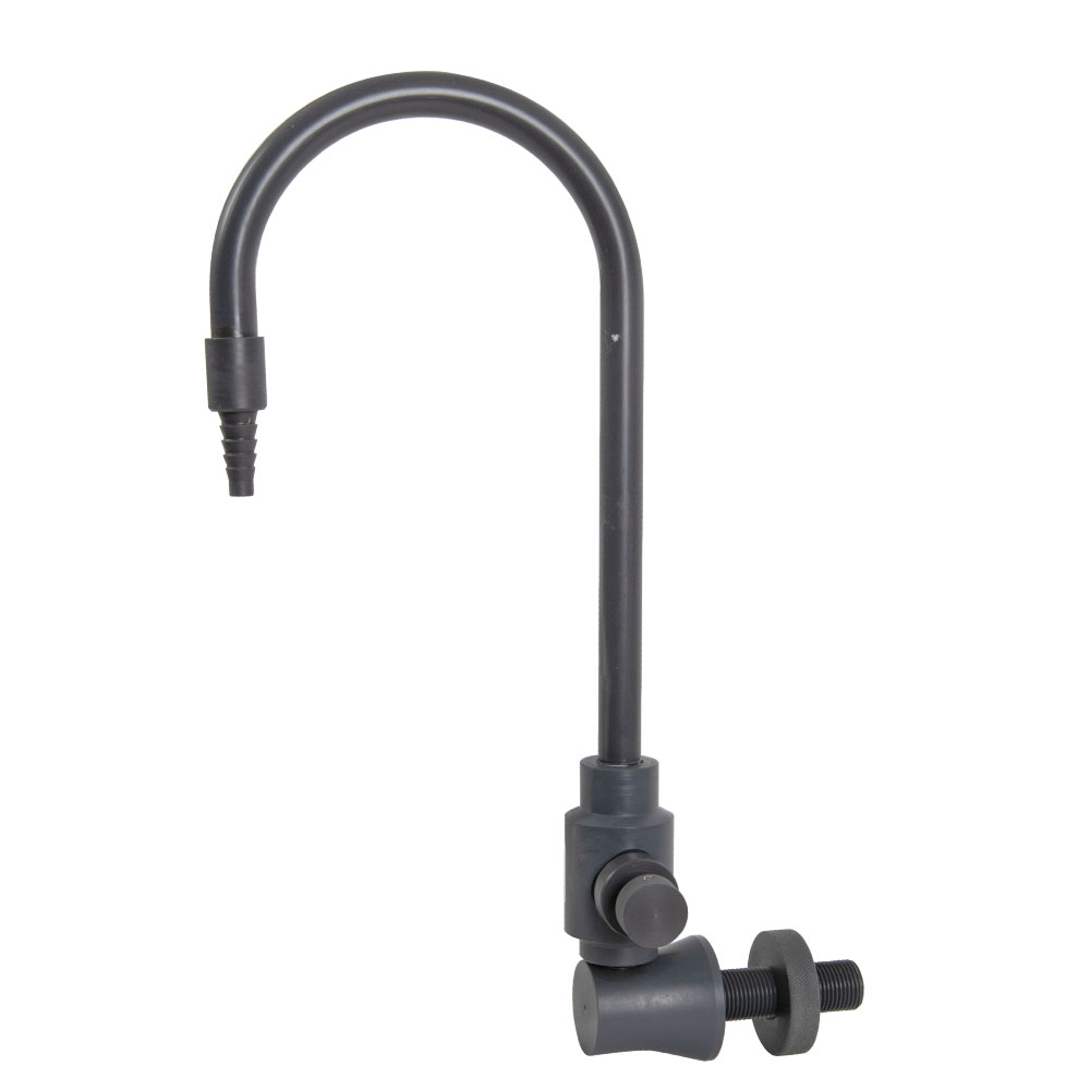 1/2" Wall Mount Gray PVC Gooseneck Faucet with Needle Valve | U.S ...