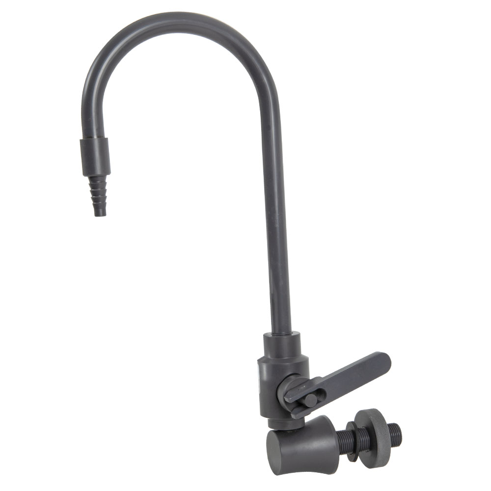 1/2" Wall Mount Gray PVC Gooseneck Faucet with Snap Valve | U.S ...