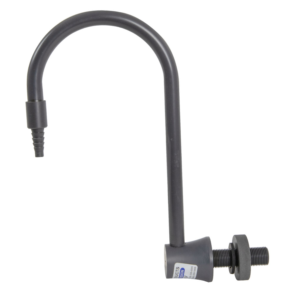 1/2" Wall Mount Gray PVC Gooseneck Faucet without Valve | U.S. Plastic ...