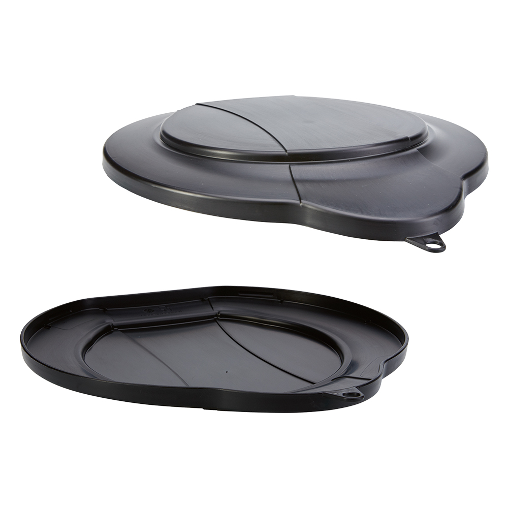 3.17 Gallon Vikan® Black Polypropylene Bucket Lid | U.S. Plastic Corp.