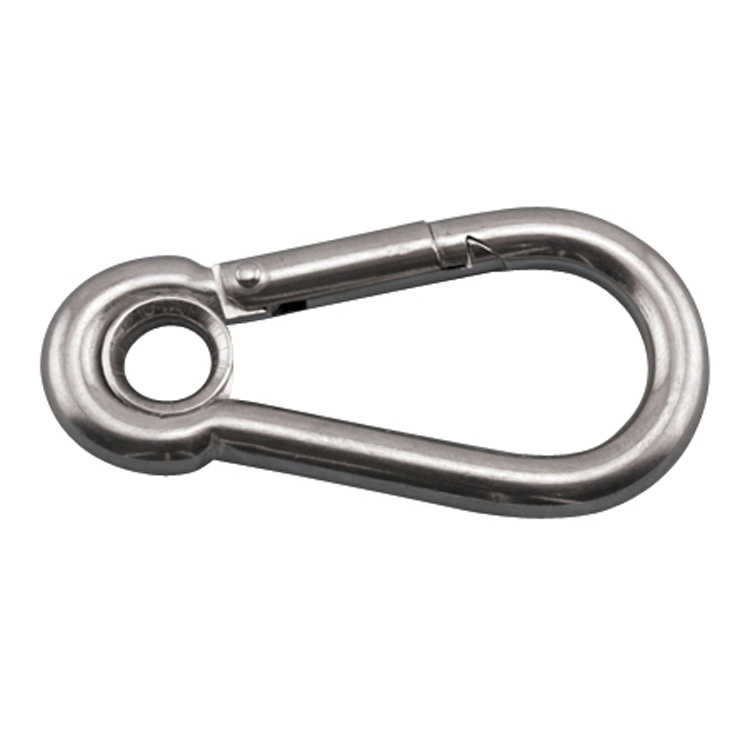 3/16" Thick x 2" L Type 316 Stainless Steel Spring Clip with Eye | U.S ...