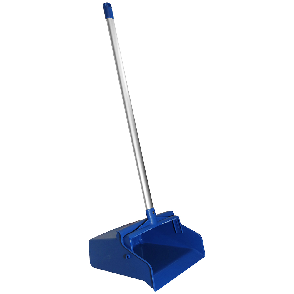 Blue Sparta® Upright Lobby Dustpan - Open Lid | U.S. Plastic Corp.