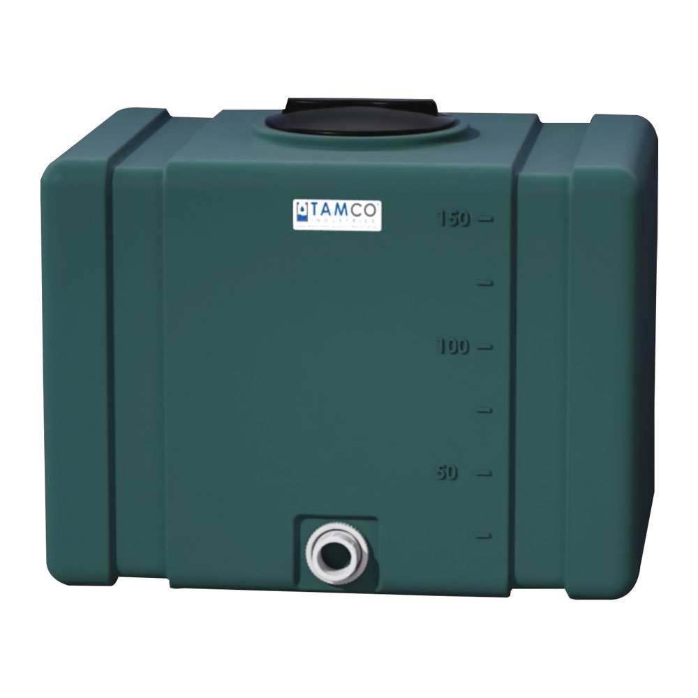 150 Gallon Forest Green Tamco® Bulk Utility Tank with 12" Gasketed Lid ...