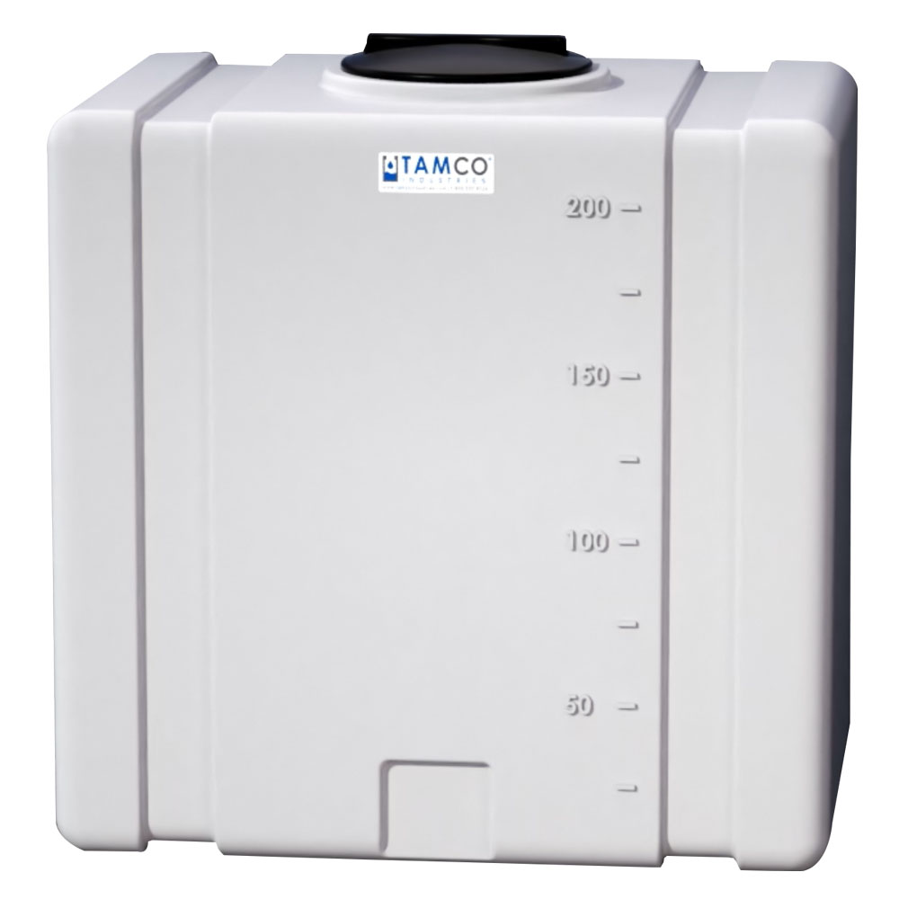 200 Gallon Natural Tamco® Bulk Utility Tank with 12" Gasketed Lid - 42 ...