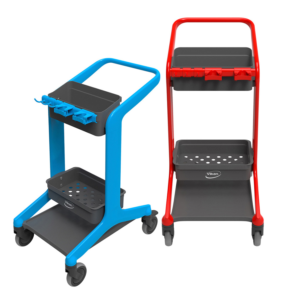 Vikan® Color-Coded HyGo Mobile Cleaning Station | U.S. Plastic Corp.