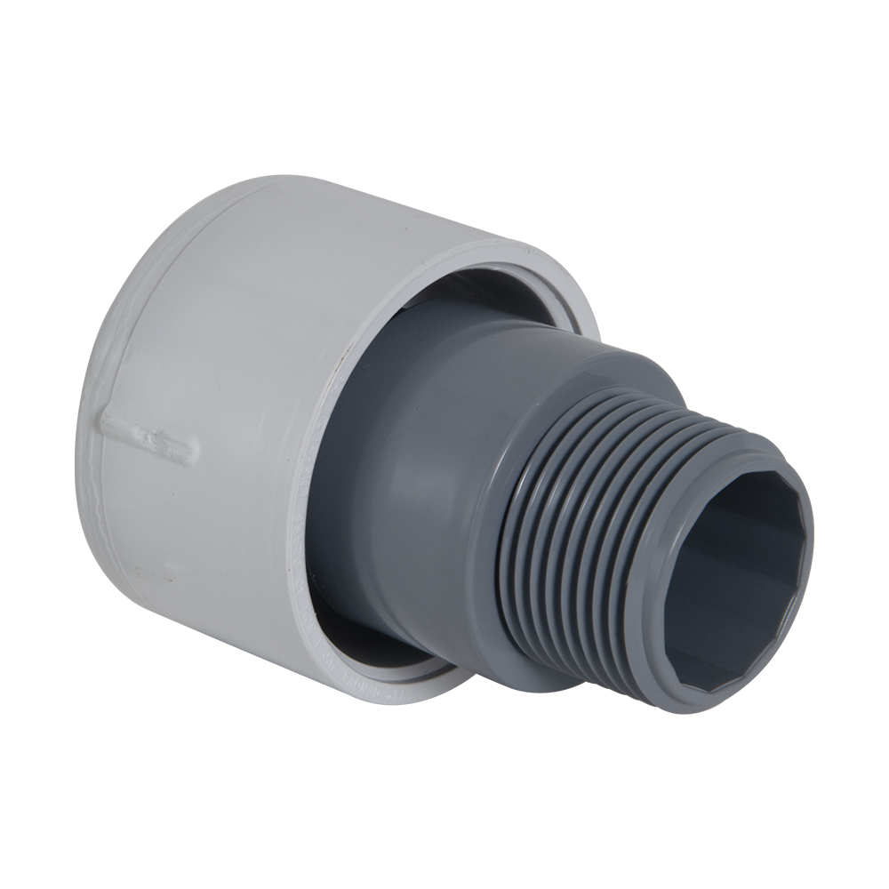 1-1/4" NPT Gray & White Schedule 40 PVC Male Threaded Tank Vent Cap | U ...
