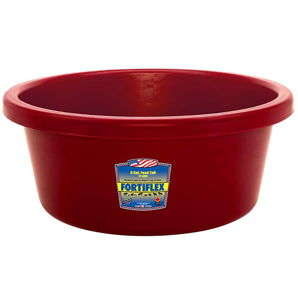 6 Gallon Red Heavy-Duty Tub | U.S. Plastic Corp.