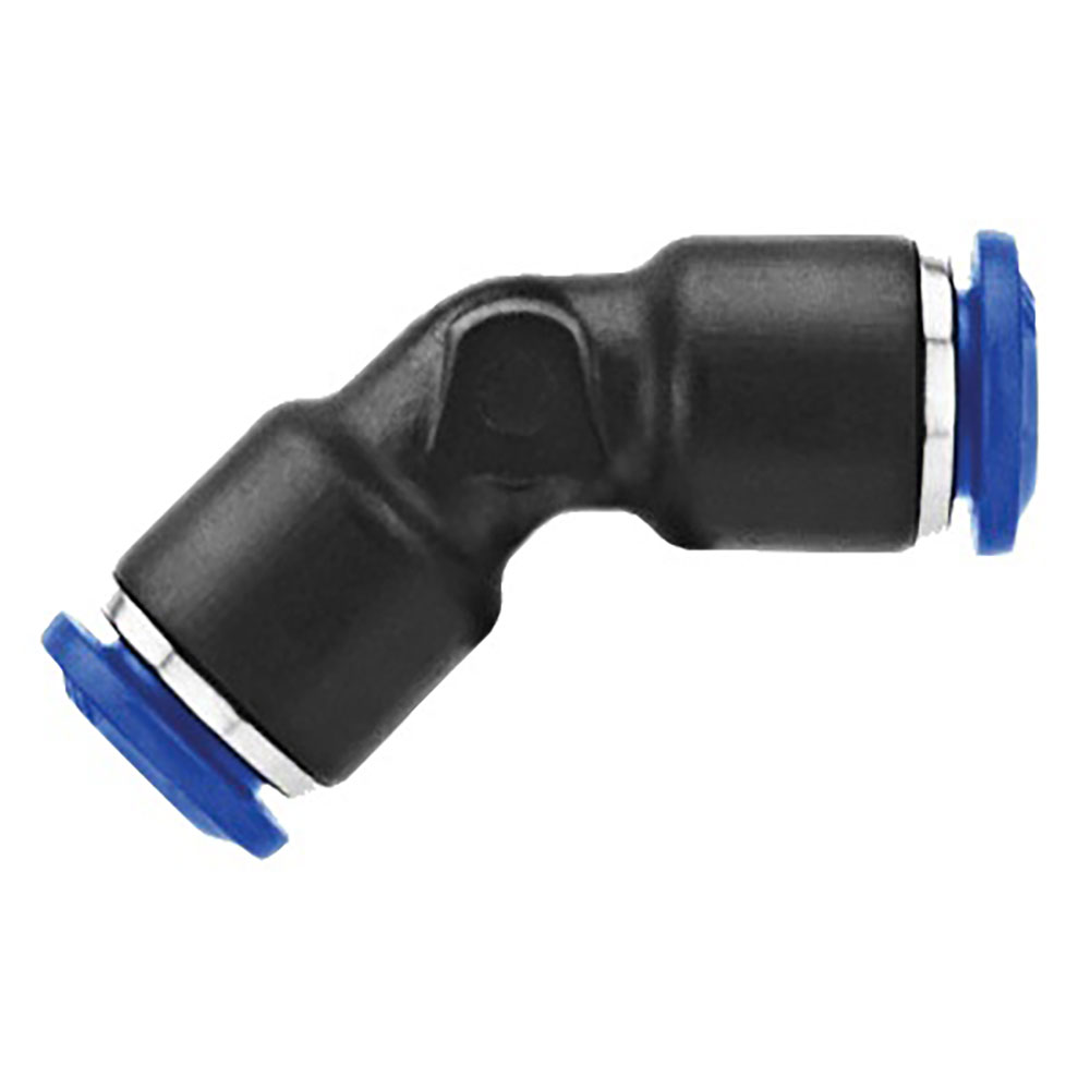 1/2" Tube OD x 1/2" Tube OD 85 Series Black Nylon 45° Union Elbow | U.S ...