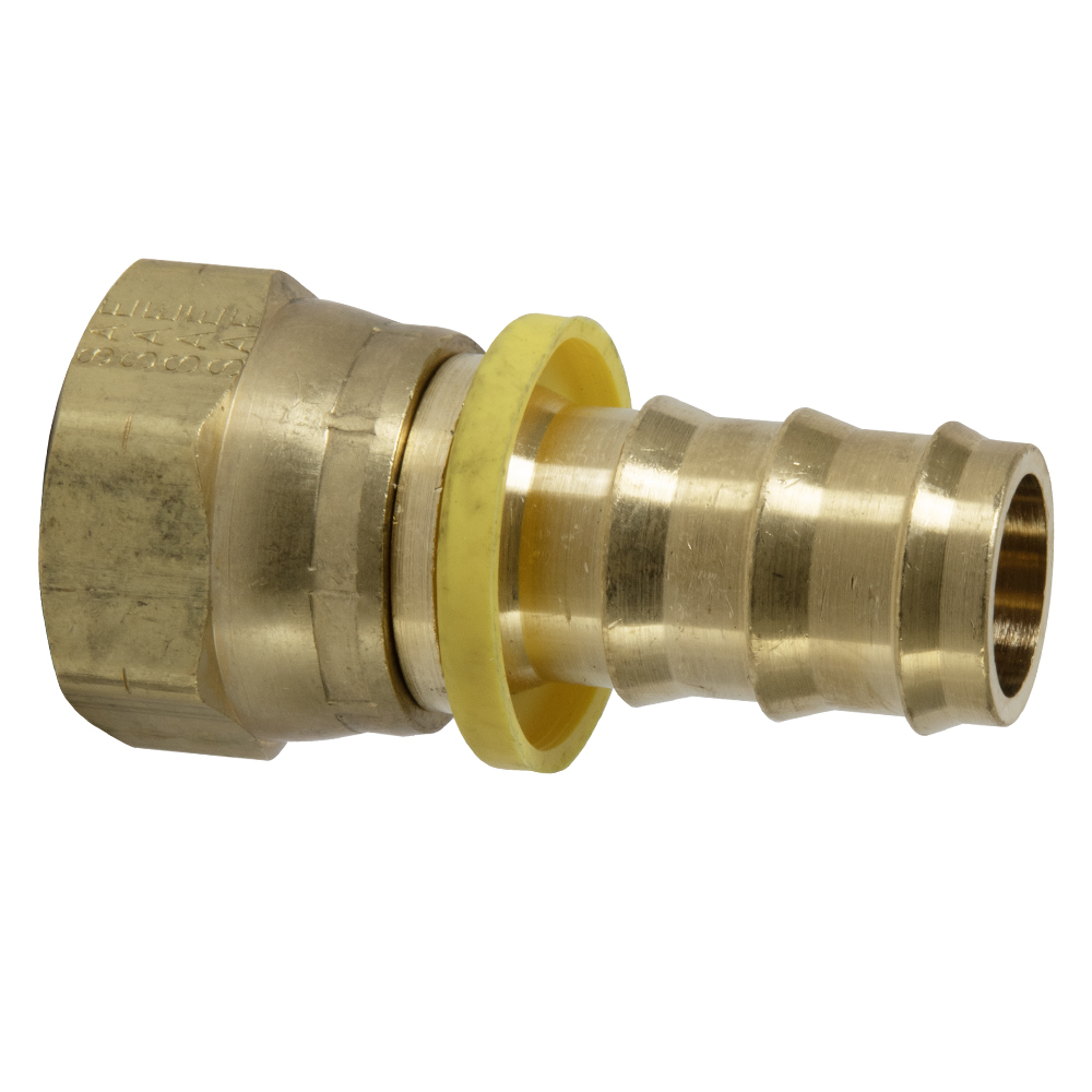 3/4" Female SAE 45° Swivel x 3/4" Hose Barb Push-Lok Fitting with ...