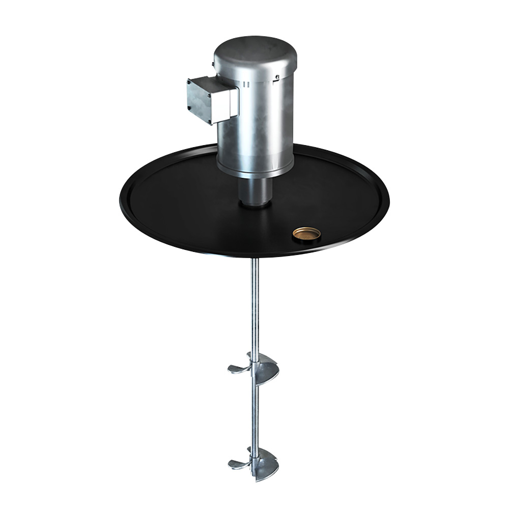 Dynamix 1 HP Electric Direct-Drive Lid Mount Mixer with 3/4" Dia. x 28" L Shaft & Dual 4 ...