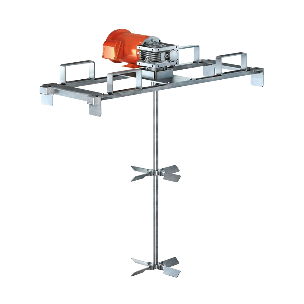 Dynamix 1 HP TEFC Electric Gear-Drive Bridgemount Tote Mixer with 1" Dia. x 35" L Shaft & Dual ...