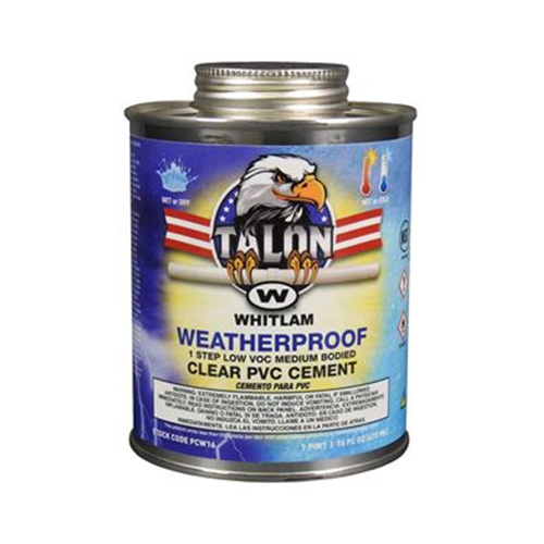 TALON™ Weatherproof Low VOC Medium-Bodied Wet/Dry PVC Cement | U.S ...