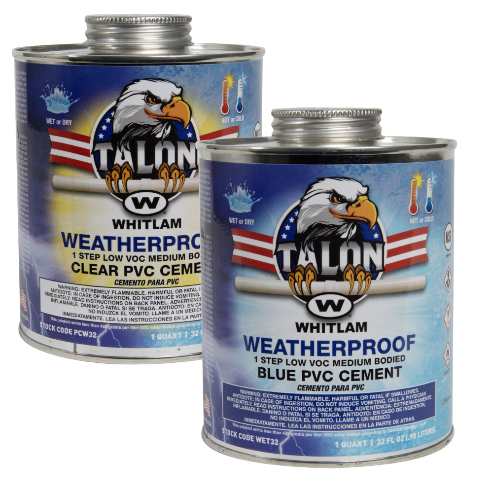 TALON™ Weatherproof Low VOC Medium-Bodied Wet/Dry PVC Cement | U.S ...