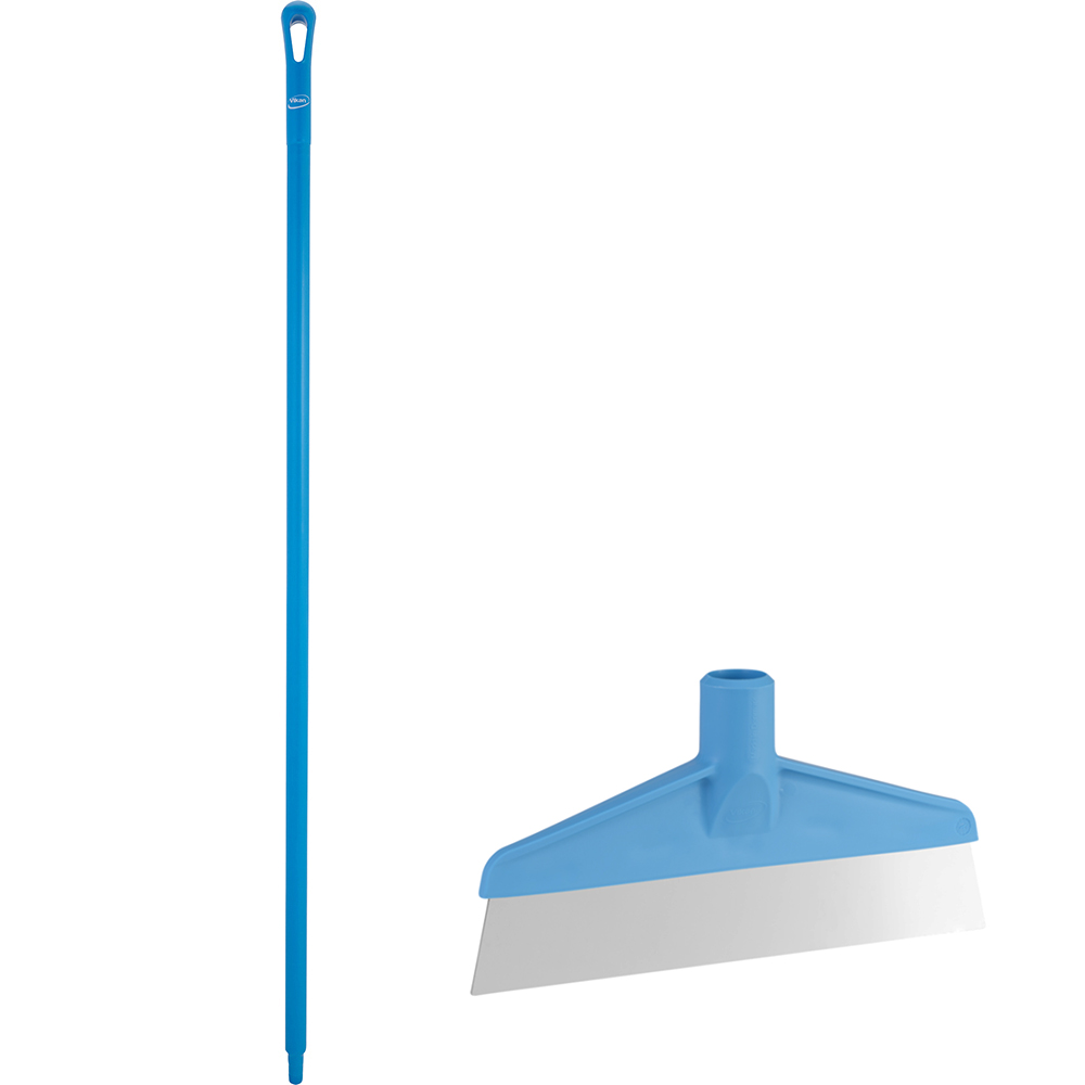 Blue Polypropylene Vikan® Table & Floor Scraper with Stainless Steel ...