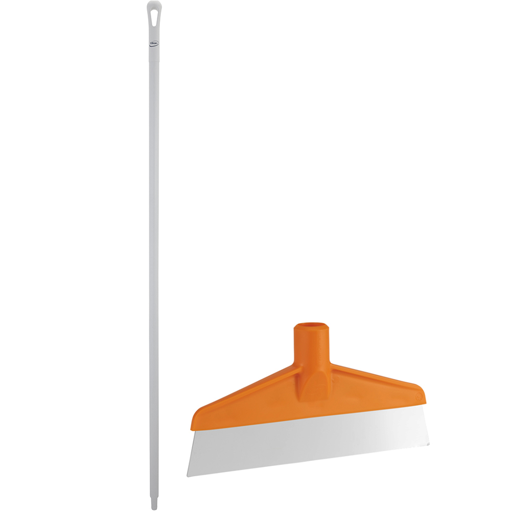Orange Polypropylene Vikan® Table & Floor Scraper with Stainless Steel ...
