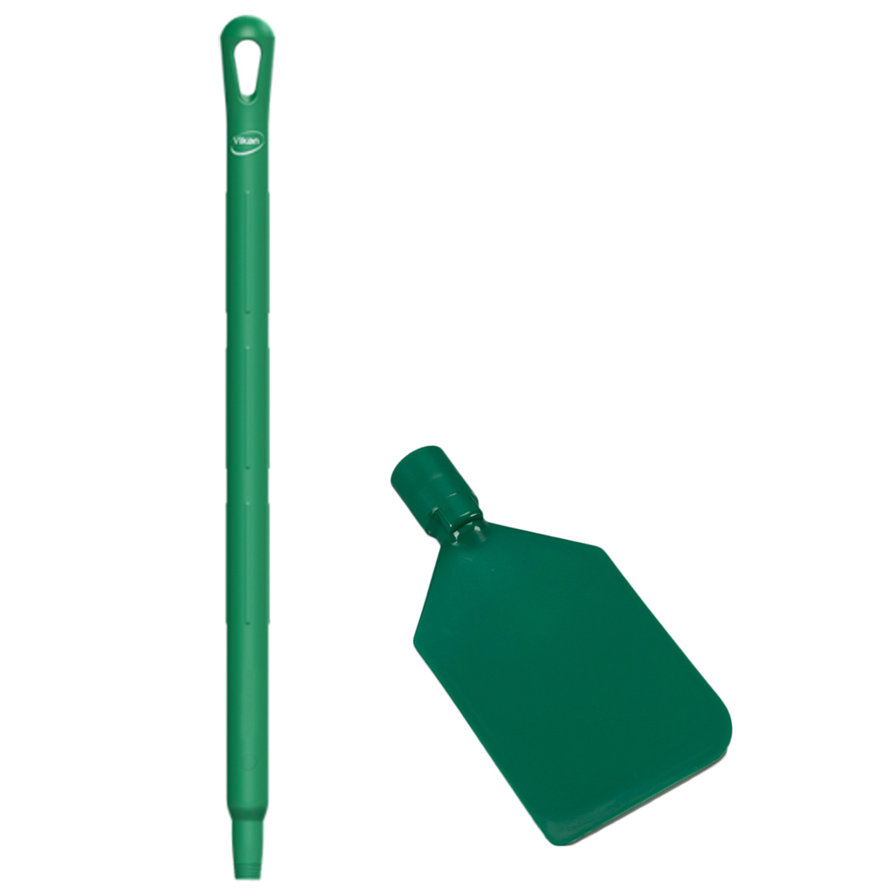 Green LDPE Vikan® Flexible Paddle Scraper with 26" Green Ultra Hygienic ...