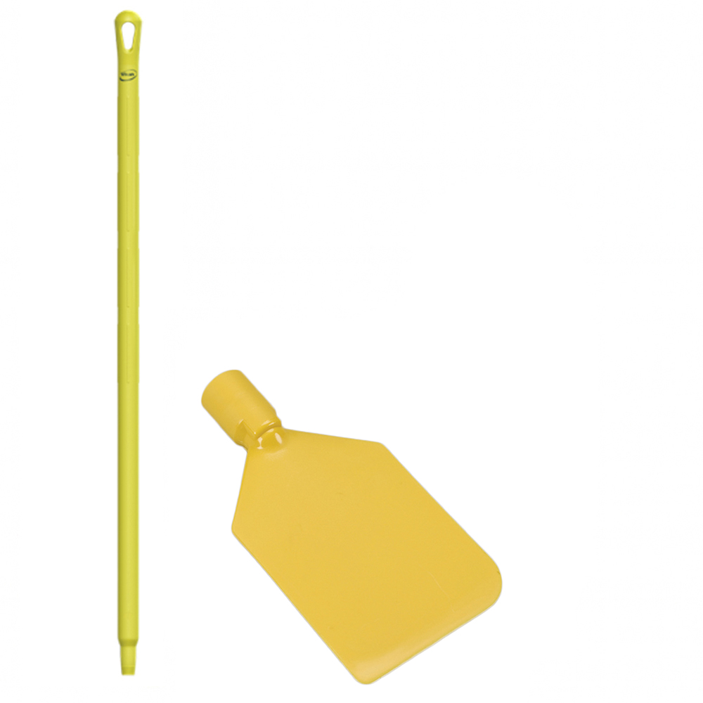 Yellow LDPE Vikan® Flexible Paddle Scraper with 39.4" Yellow Ultra ...