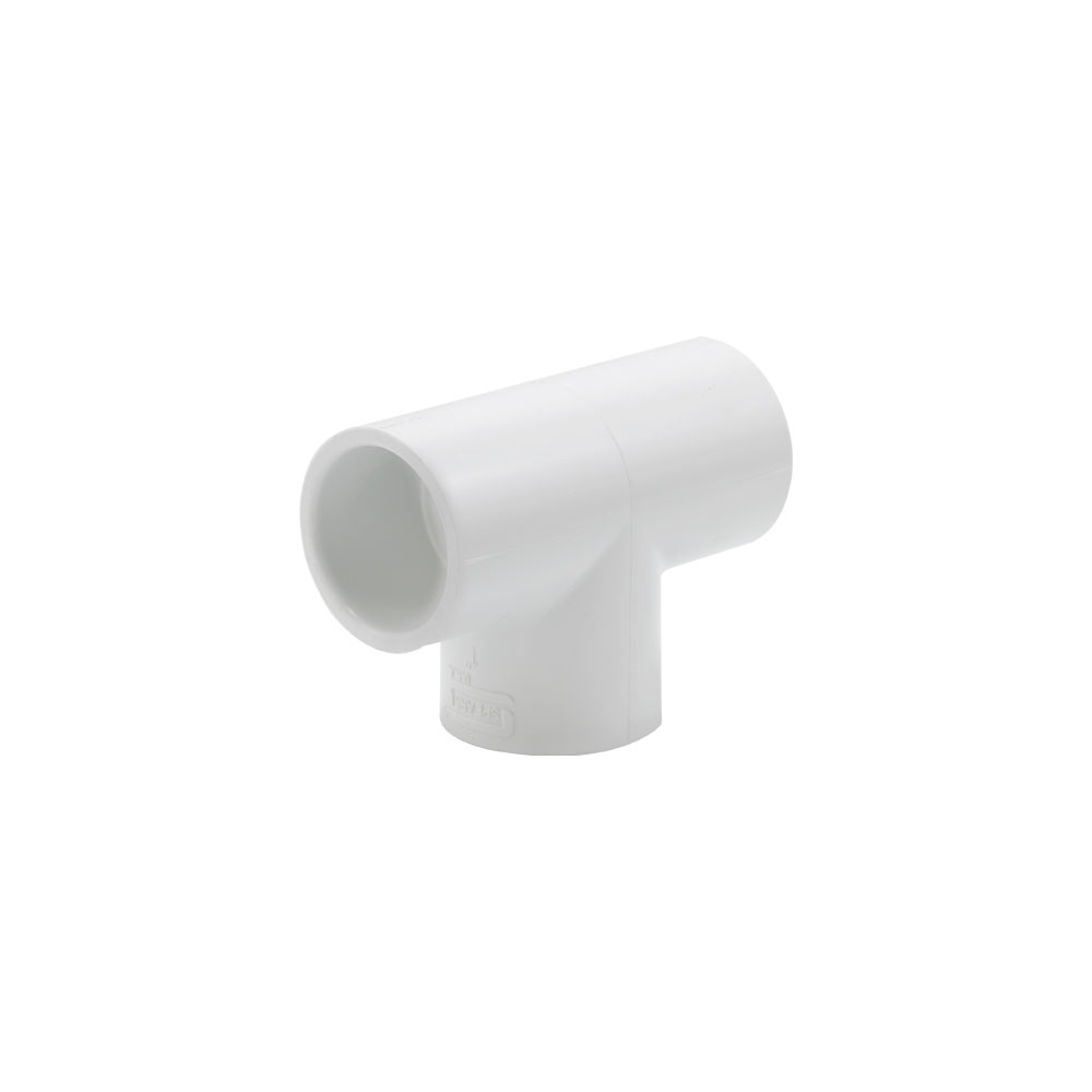 1" Schedule 40 White PVC Socket Tee | U.S. Plastic Corp.