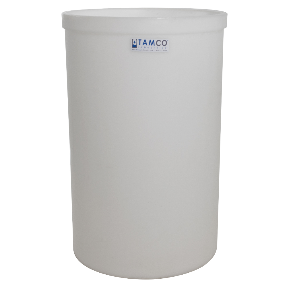 30 Gallon Natural LLDPE Cylindrical Tamco® Standard Wall Graduated Tank ...