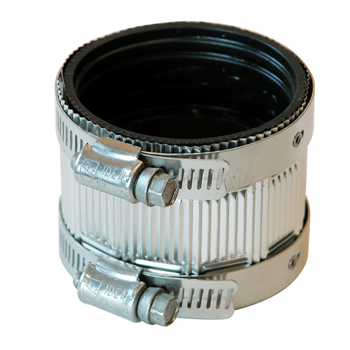 2" Standard No-Hub Coupling with 2 Clamps | U.S. Plastic Corp.