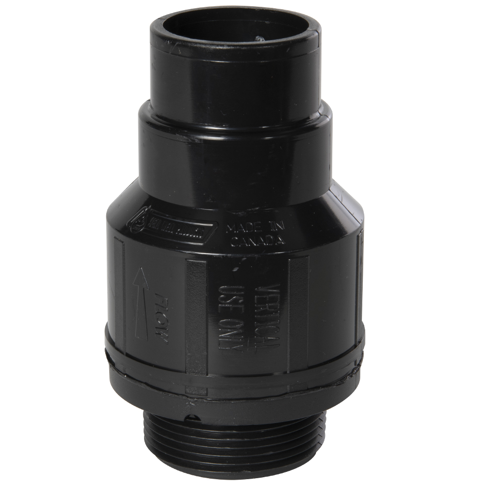 1-1/2" NPT x 1-1/4" Spigot or 1-1/2" Spigot Sump Pump Check Valve with ...