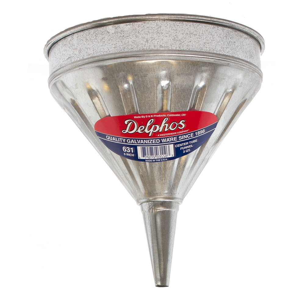 3 qt. Galvanized Steel General Purpose Funnel | U.S. Plastic Corp.