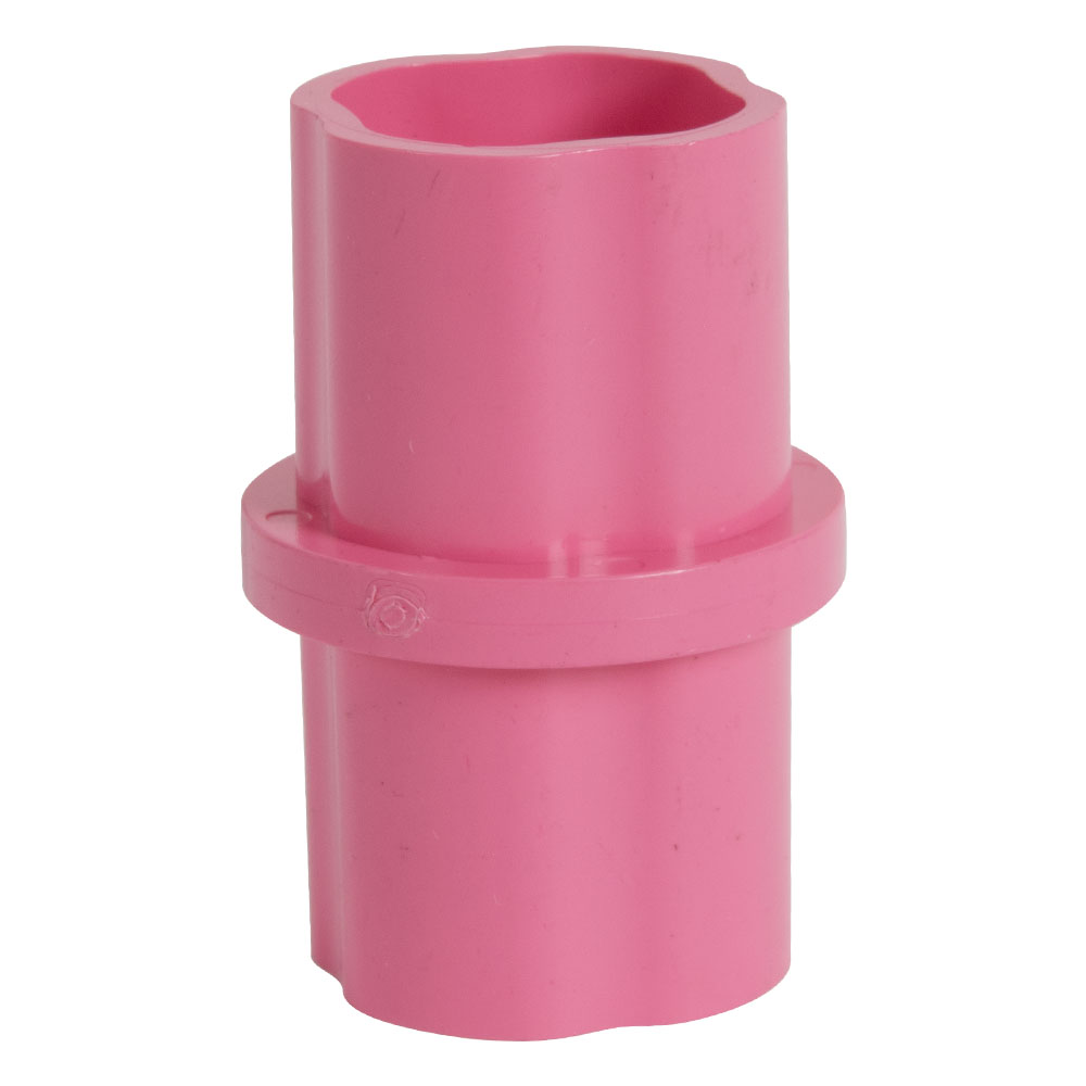 1-1/4" Schedule 40 Pink PVC Furniture-Grade Socket Internal Straight ...