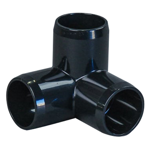 1-1/4" Schedule 40 Black PVC Furniture-Grade Socket 3-Way Elbow | U.S ...