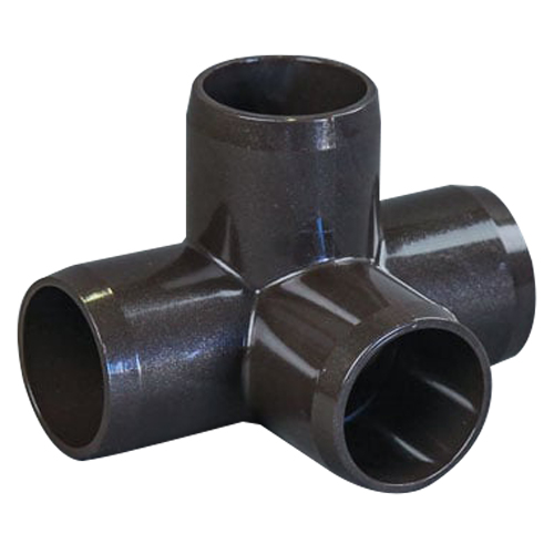 Colored Schedule 40 Furniture-Grade PVC Socket 4-Way Tees | U.S ...