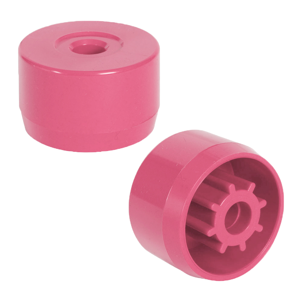 Pink PVC Pipe Adapter Cap for 7/16" Stud Caster & 1-1/4" Furniture ...
