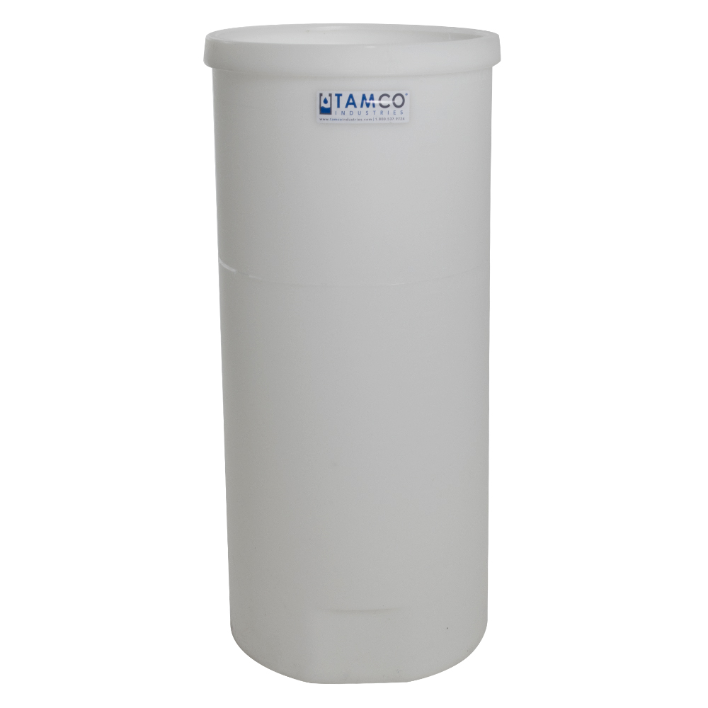 15 Gallon Natural LLDPE Cylindrical Tamco® Standard Wall Graduated Tank ...