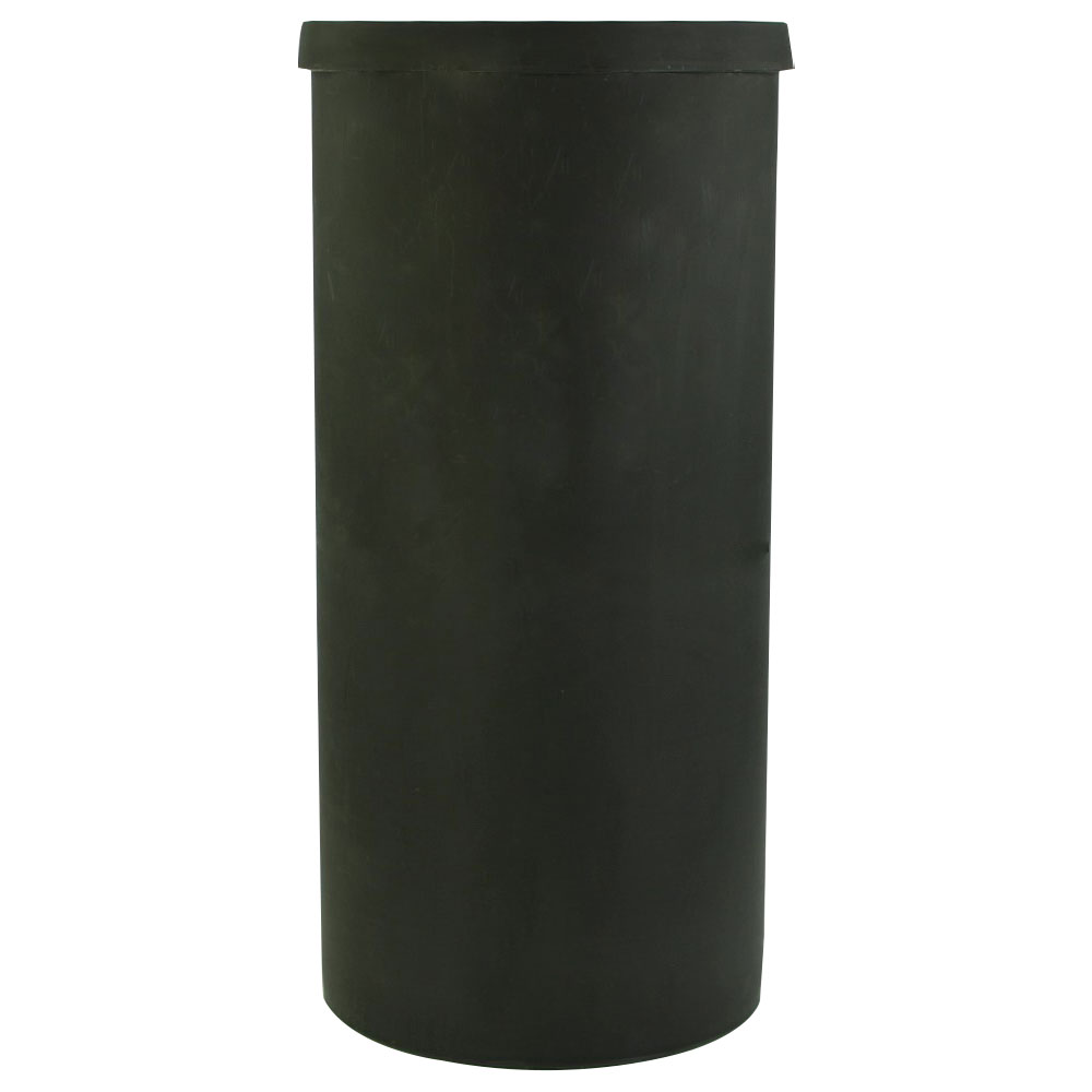 40 Gallon Black LLDPE Cylindrical Tamco® Heavy-Wall Graduated Tank with ...
