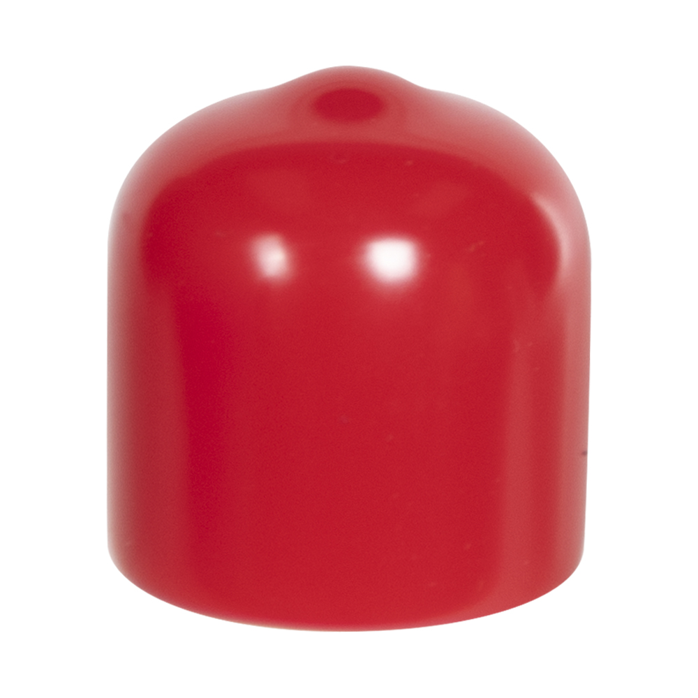Red Vinyl Cap - 1/2" Cap ID x 1/2" Inside Length | U.S. Plastic Corp.