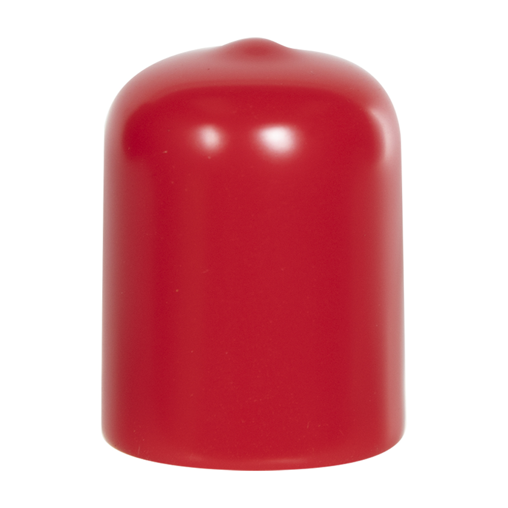 Red Vinyl Cap - 3/4" Cap ID x 1" Inside Length | U.S. Plastic Corp.