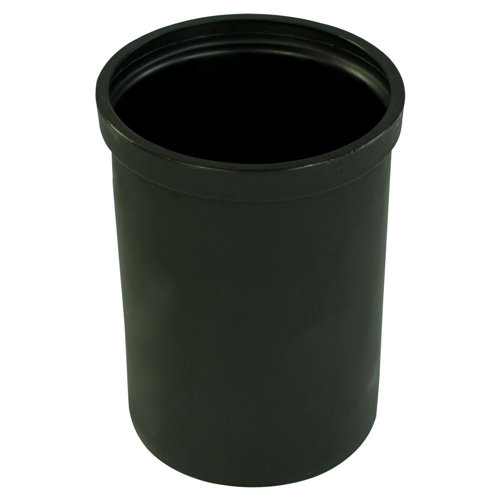 10 Gallon Black LLDPE Cylindrical Tamco® Heavy-Wall Graduated Tank with ...