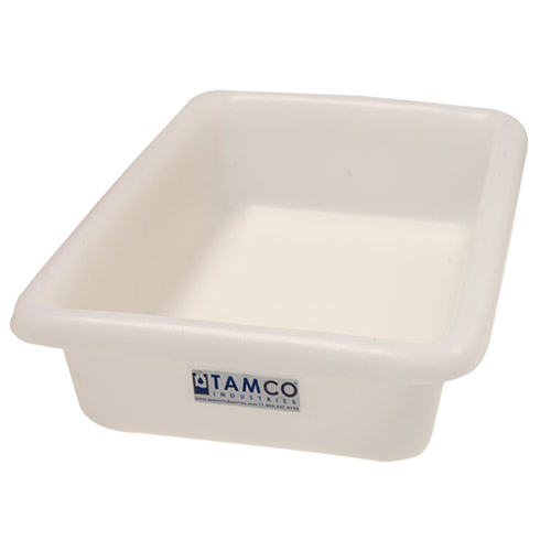 12-1/8" L x 8-1/4" W x 3" Hgt. Natural Polyethylene Tamco® Tote Pan | U ...