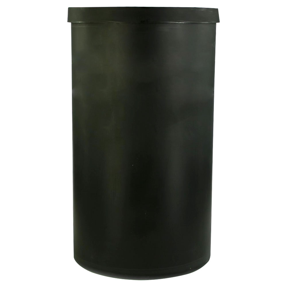 75 Gallon Black LLDPE Cylindrical Tamco® Heavy-Wall Graduated Tank with ...
