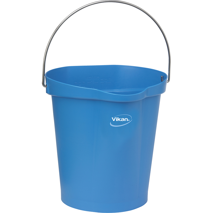 3.17 Gallon Vikan® Blue Polypropylene Bucket | U.S. Plastic Corp.